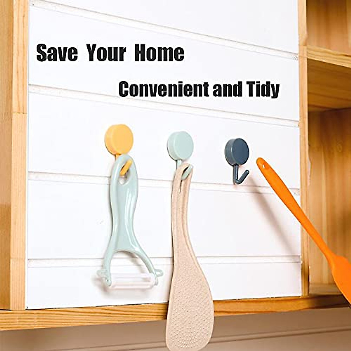 Wall Hooks,Command Hooks(10pcs),Multifunctional Seamless Wall Hooks,Suitable for Towel Hooks,Hooks for Hanging Coats,Shower Hook,Curtain Hooks,Door Hook