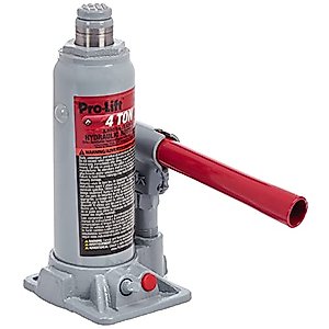 Pro-Lift B-004D Grey Hydraulic Bottle Jack for Truck - 4 Ton Capacity