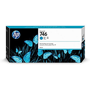 HP 746 Cyan 300-ml Genuine Ink Cartridge (P2V80A) for DesignJet Z6 & Z9+ Large Format Printers