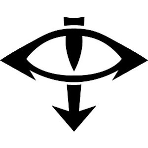 WAR Hammer 40K Horus Heresy Eye Logo Warhammer Vinyl Stickers Symbol 5.5" Decorative DIE Cut Decal for Cars Tablets LAPTOPS Skateboard - Black