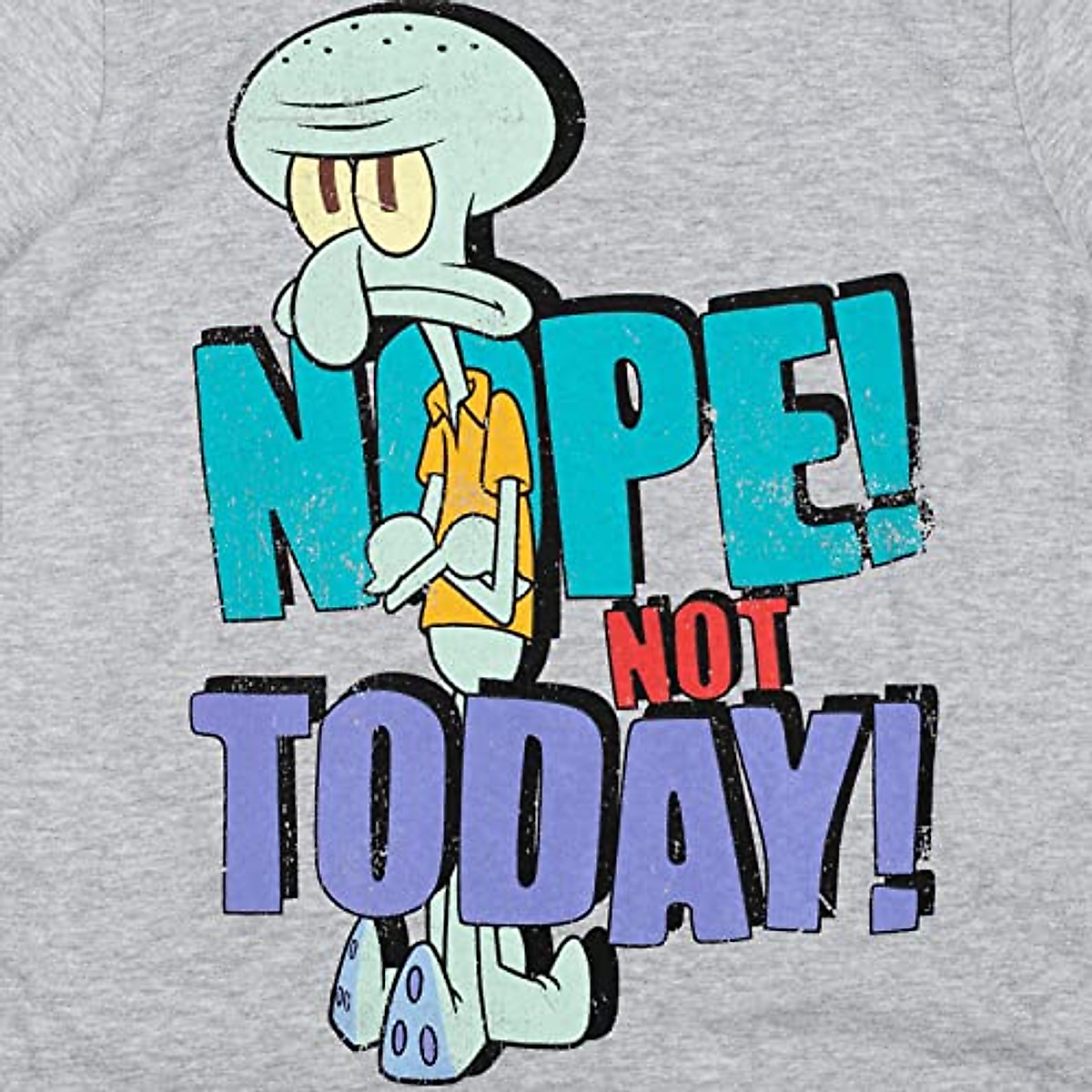 SpongeBob SquarePants Squidward Little Boys 3 Pack T-Shirts Yellow/Blue/Grey 4