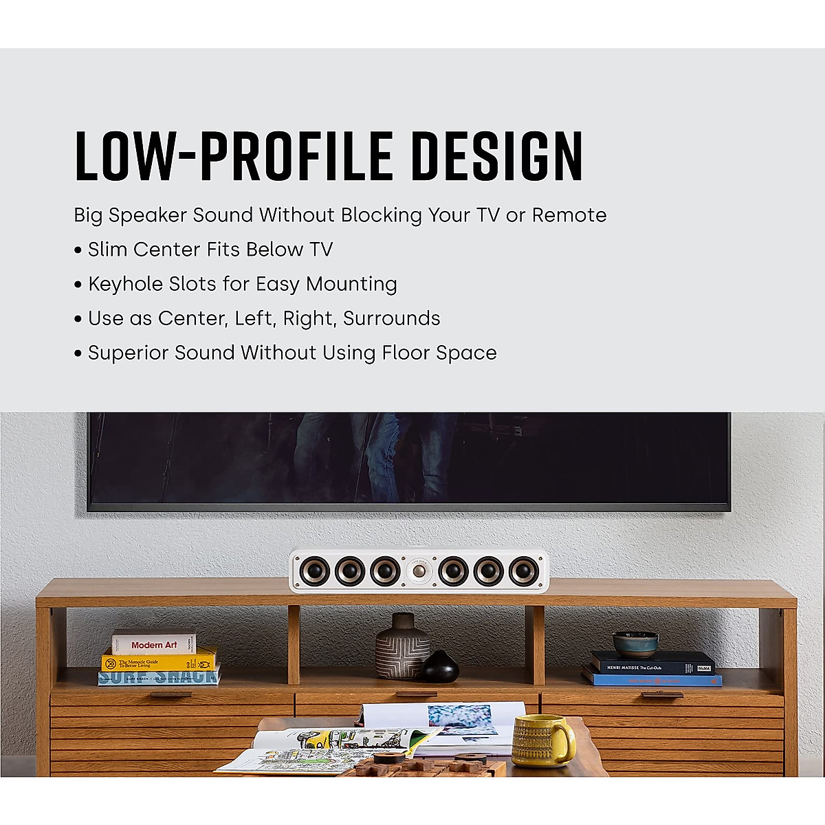 Polk Audio Signature Elite ES35 Center Channel Speaker + ES15 Bookshelf Speakers Bundle - Hi-Res Audio Certified, Dolby Atmos & DTS:X Compatible