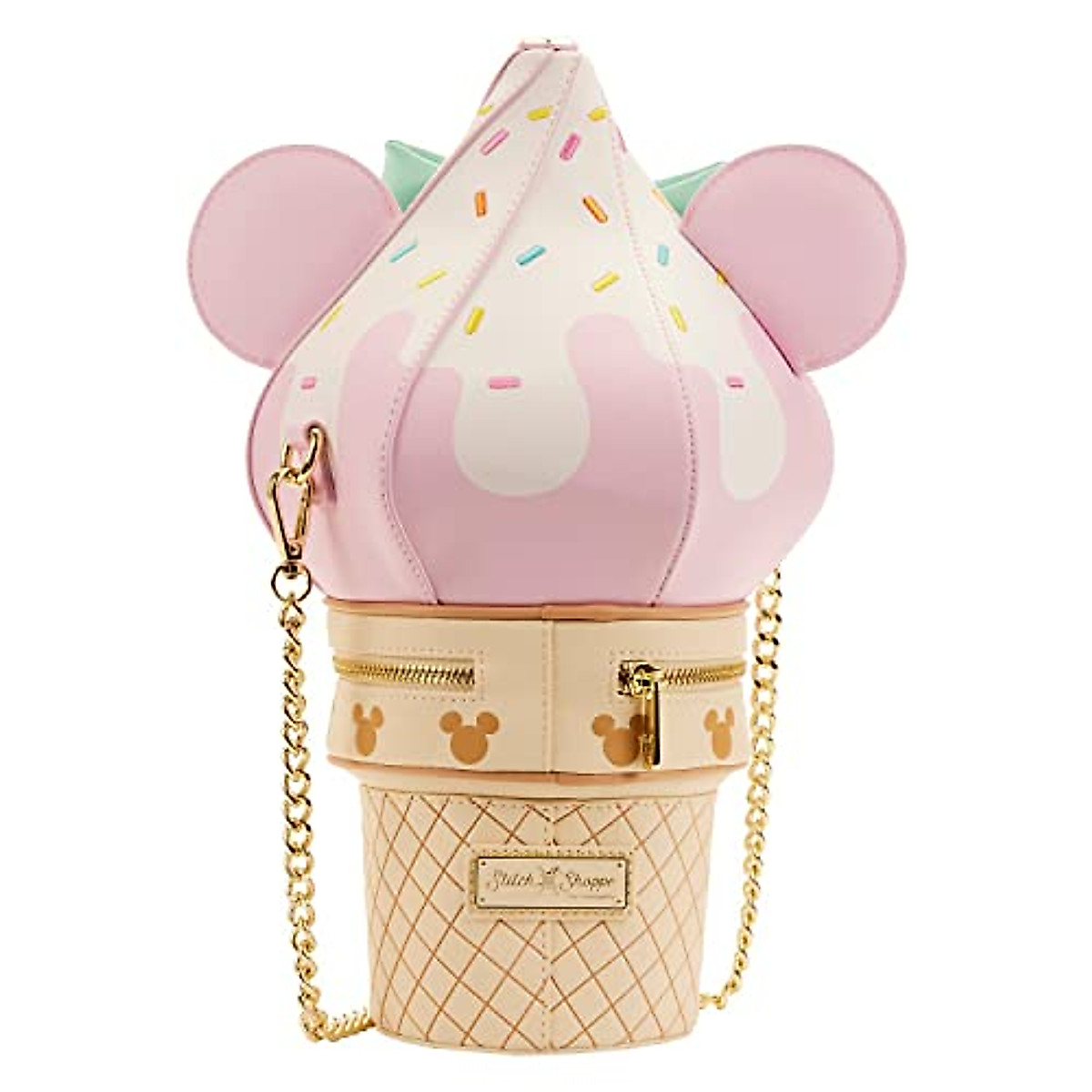 Loungefly Stitch Shoppe Disney Minnie Soft Serve Ice Cream Crossbody Bag