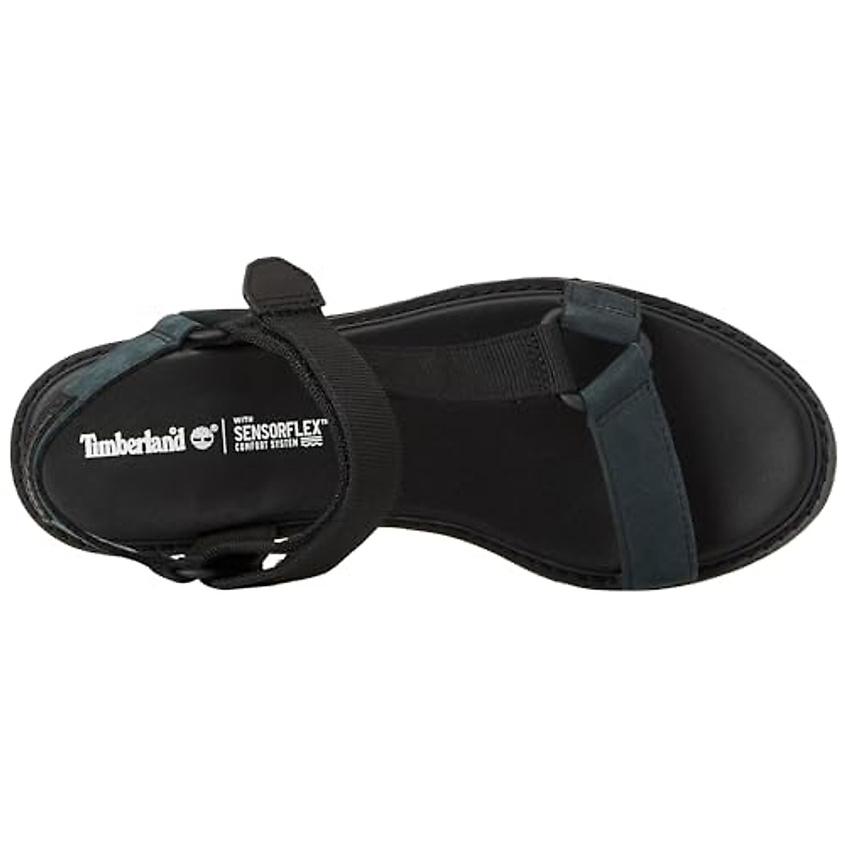 Timberland Women's Bailey Park Webbing-Strap Sandal, Black Nubuck, 8