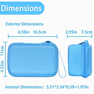 Kids Camera Case for Anchioo/for ESOXOFFORE Instant Print Camera Toys,Kids Selfie Digital Camera Photo Paper & Color Pen Holder by Aenllosi(Blue,Case Only)