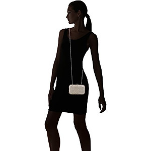 Jessica McClintock womens Sparkle Minaudier, Champagne, One Size US