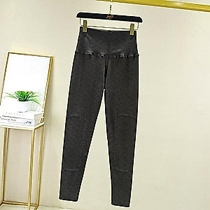 Winter Pants Fall Leggings for Women Thermal Fleece Lined Pants Gray Combat Military Women's Fleece Lined Tights Plus Size Trousers Cargo Sweatpants for Men Plus Size Black Pants