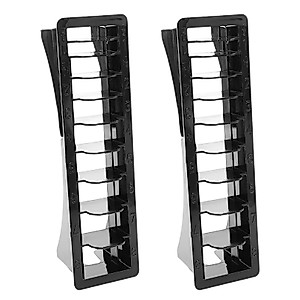 Clipper Guard Tray Plastic Blades Organizer Barber Guide Comb Storage Box Clipper Holder Hair Tools Organizer Table Storage Tray For Hair Clipper Comb 2Pcs Guide Comb Storage Case