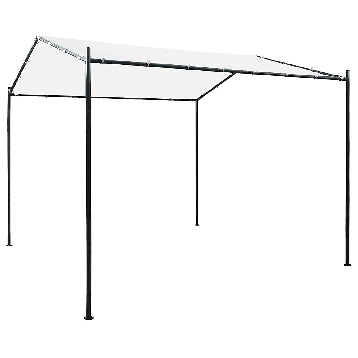 Matalde Outdoor Patio Gazebo with Sturdy Steel Frame Gazebo, Outdoor Waterproof Gazebo, Backyard Portable BBQ Gazebo for Patio Backyard Garden Lawn, White 9.8' x 9.8' x 8.5'
