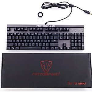 K97 RGB Backlit Mechanical Keyboard Full 104-Key Red Switches | N-Key Roll-Over Anti-Ghosting Gaming Keyboard