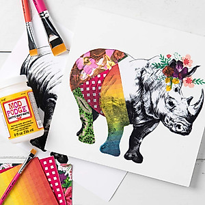 Mod Podge Matte Sealer, Glue & Finish: All-in-One Craft Solution- Quick Dry, Easy Clean, for Wood, Paper, Fabric & More. Non-Toxic - Craft with Confidence, Made in USA, 64 oz., Pack of 1