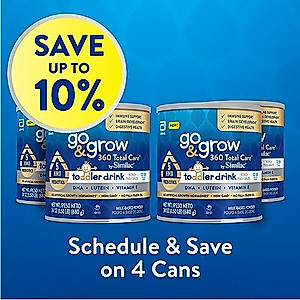 Go & Grow 360 Total Care by Similac Toddler Nutritional Drink With 5 HMOs, Powder, 24-oz Can