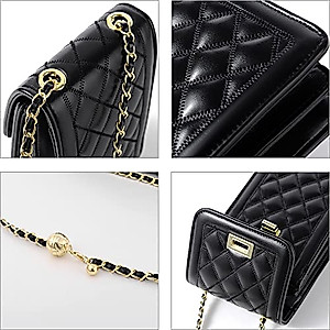 FSD.WG Women Small Crossbody Cell Phone Purse Leather Phone Purse Mini Messenger Shoulder Handbag Wallet