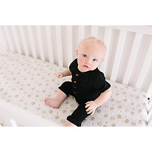 Copper Pearl Premium Knit Baby Crib Sheets for Boys and Girls Breathable and Soft, Fitted Crib Sheets for Standard Baby Mattresses, Crib Sheet for Baby Registry or Shower Gift, Chip