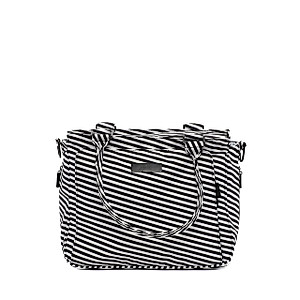 JuJuBe Be Classy Structured Multi-Functional Diaper Bag/Purse, Onyx Collection - Black Magic