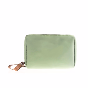 Kososuru Small Makeup Bag for Purse Portable Waterproof Cosmetic Bag Travel Makeup Pouch for Women (Green, Square)