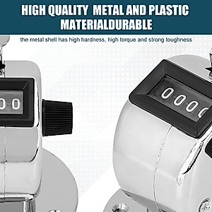 AYNEFY Mechanical Counters with Push Button Tally Counter, Mini Tally for Push Button,Mini Metal 4 Digit Number Handheld Hand Tally Counter for Sports Games Golf Lap Counters