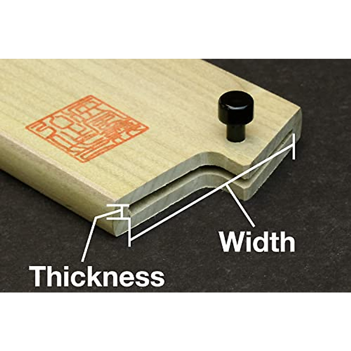 Yoshihiro Natural Magnolia Wood Saya Cover Blade Protector for Nakiri (165mm) 6.5in