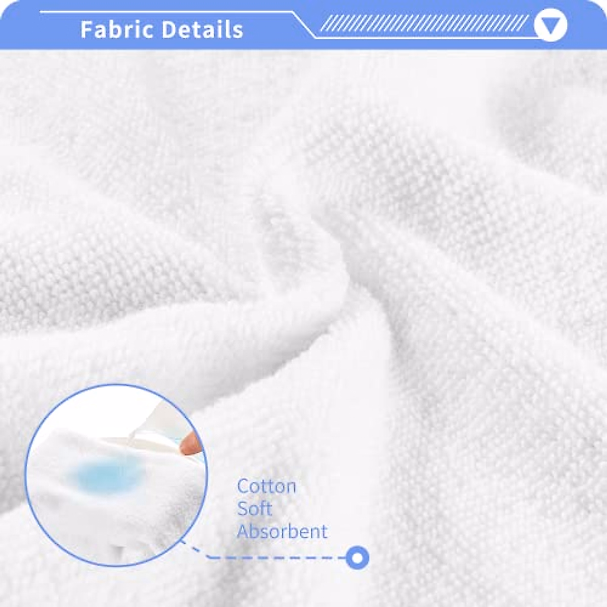 ALAZA Wash Cloth Set Pink Cherry Blossom(2) - Pack of 6 , Cotton Face Cloths, Highly Absorbent and Soft Feel Fingertip Towels(226cr8g)