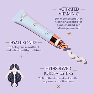 Tru Alchemy Eye Elixir Cooling Eye Treatment Cream - Dark Circle Eye Cream for Puffiness and Bags Under Eyes - Caffeine, Hyaluronic Acid, Vitamin C