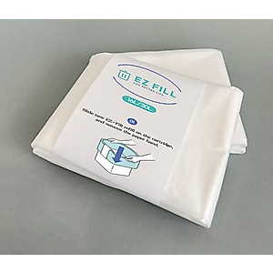 Fit for Dekor Classic Diaper Pails Refills - EZ Fill Diaper Pail Refills 10 Counts(10 Refills), White, (M700WP)