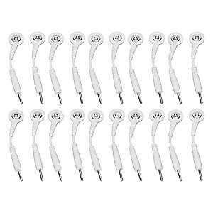 Electrodes Wires, Button Electrode Wires Reliable 20Pcs Promote Circulation for Treatment Devices
