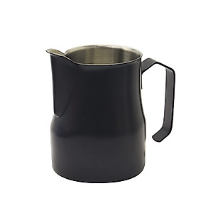 gravy boat set Milk Jug 500ml/700ml Stainless Steel Frothing Pitcher Pull Flower Cup Coffee Milk Frother Latte Art Milk Foam Tool Coffeware gravy boat with lid (Color : Teflon-500ml)