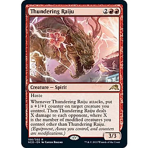 Magic: the Gathering - Thundering Raiju (166) - Foil - Kamigawa: Neon Dynasty