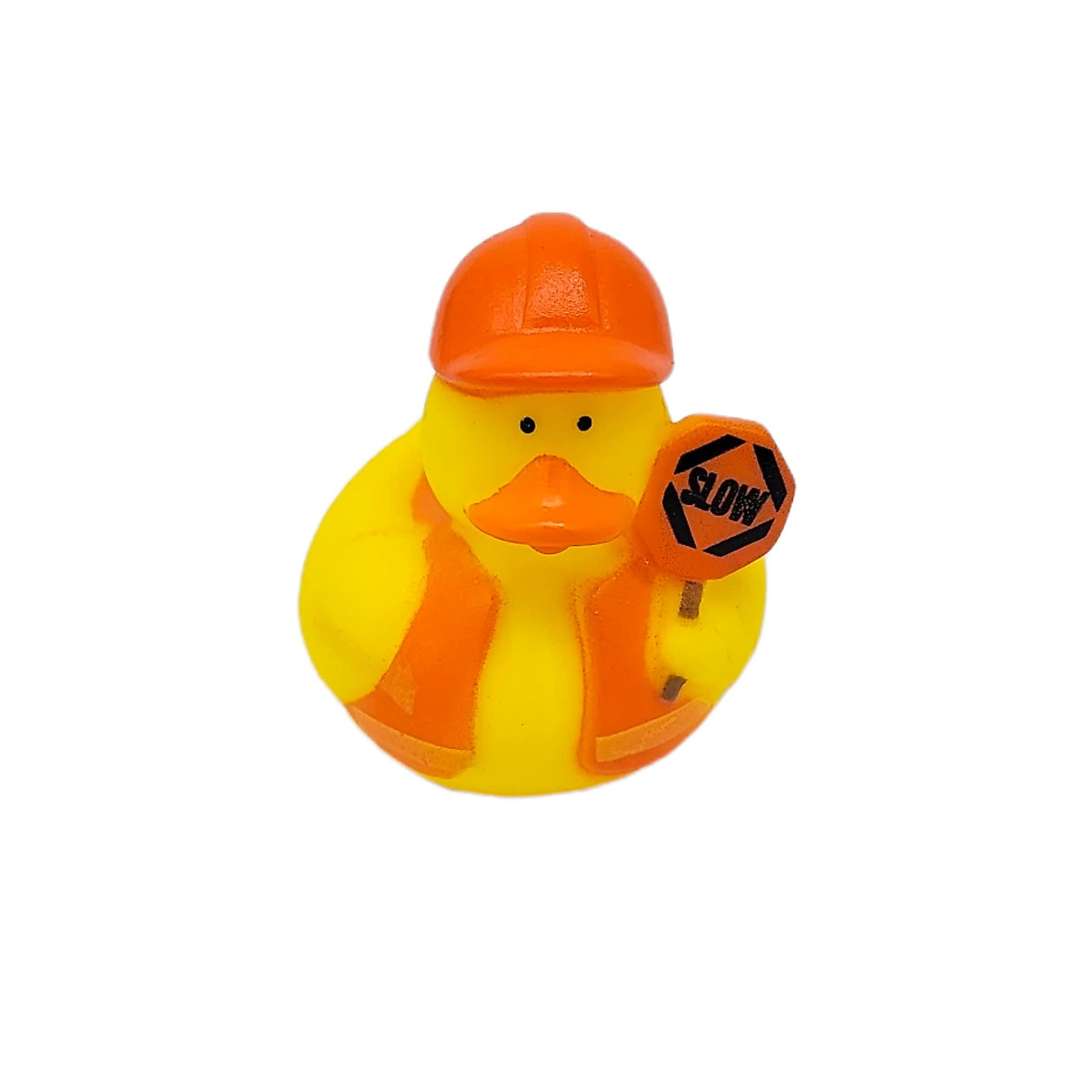 Cool Rubber Ducks (2") Standard Size. (12 Pack) Cute Duck Bath Tub Pool Toys. (Construction Rubber Ducks)