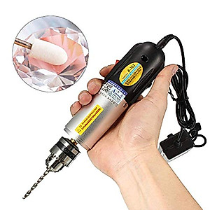 72W Micro DIY Electric Handle Drill ，Adjustable Variable Speed Mini Hand Held Power Tools Hobby Drill Electronic Grinder/Metal Jewelry, Wood, Jade, Small Handicraft,Collection Hobby,Drilling,Grindin