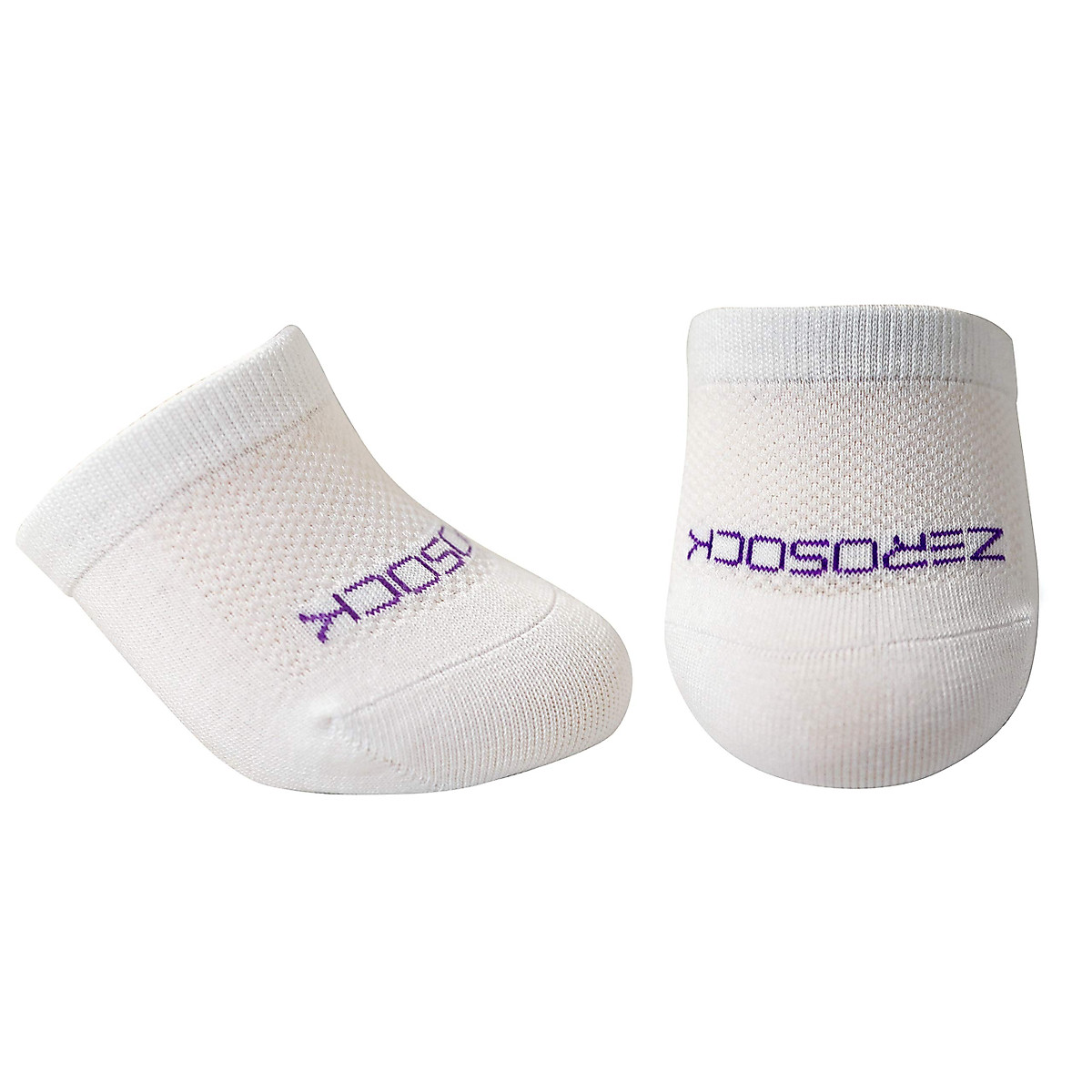 ZeroSock Womens Bamboo Viscose Toe Capper Socks With Grip (4 Pairs Per Box)