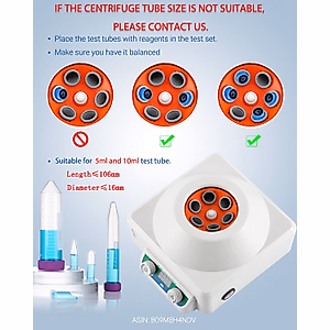 Mxmoonant Centrifuge Machine LCD Display Digital Desktop Electric Centrifuges, with Time & Speed Adjustable, 10ML*6 Rotors for Lab School Science Plasma Research (900-1-Plus) (Green)