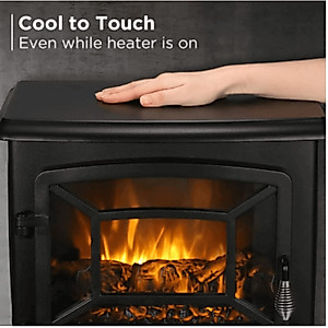 Electric Fireplace Fireplace Heater, Portable Freestanding Fireplace, Stove Heaters with Realistic Flame &Overheating Safety Protection, Fireplace Heaters for Indoor Use, 1500W CSA