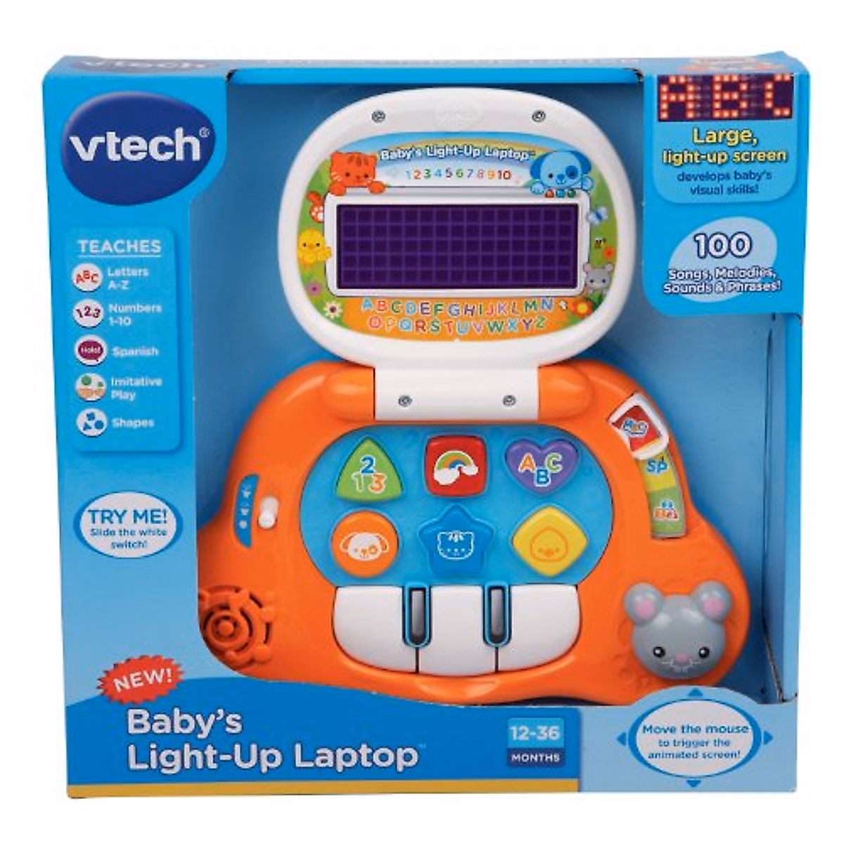 VTech Baby's Light-Up Laptop,Orange