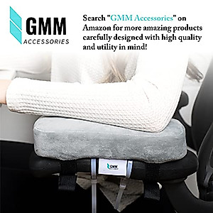 Non-Slip Desk Chair Arm Pads- Ergonomic Office Chair Arm Pads - Comfy Chair Arm Cushions - Arm Rest Pillow Used as Office Chair Arm Replacement - Office Chair Arm Cushion - Computer Chair Arm Covers