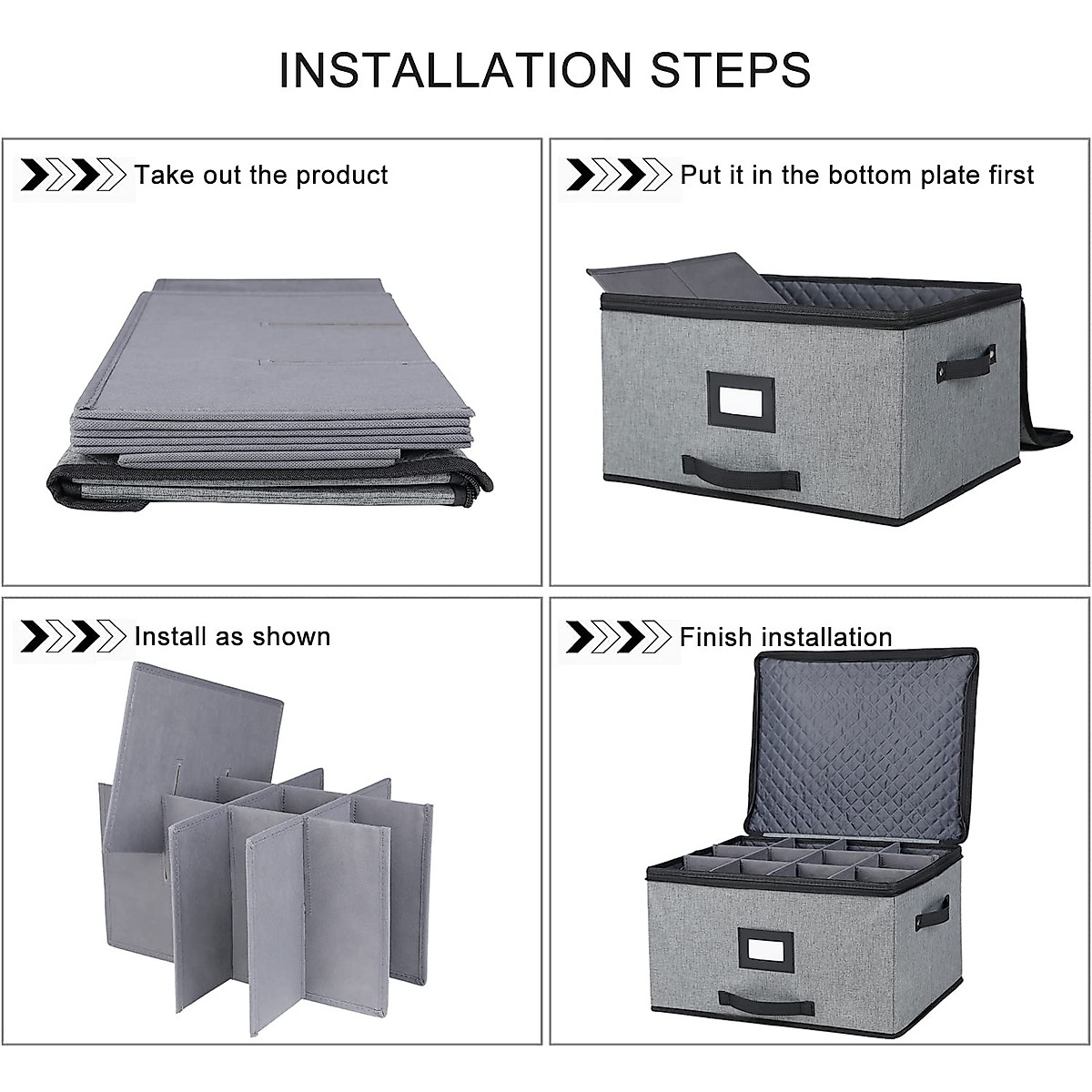 VICTORICH Ultra Large Thick Hard Shell Additional Front Handle Stemware Storage Box, Wine Glass Storage Box with Lable Window, Fully-Padded Inside with Hard Sides