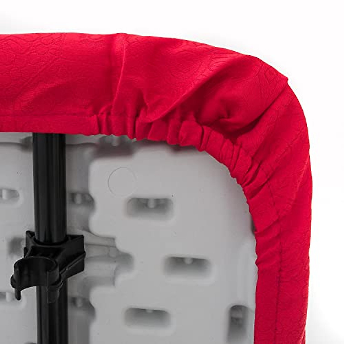 Fitted Rectangle Tablecloth for 6 Foot Tables – Reusable Elastic Edge Table Cover for Folding Banquet Tables – Washable 100% Polyester Fabric with Mitered Corners for Parties and Picnics (32x72 inch)