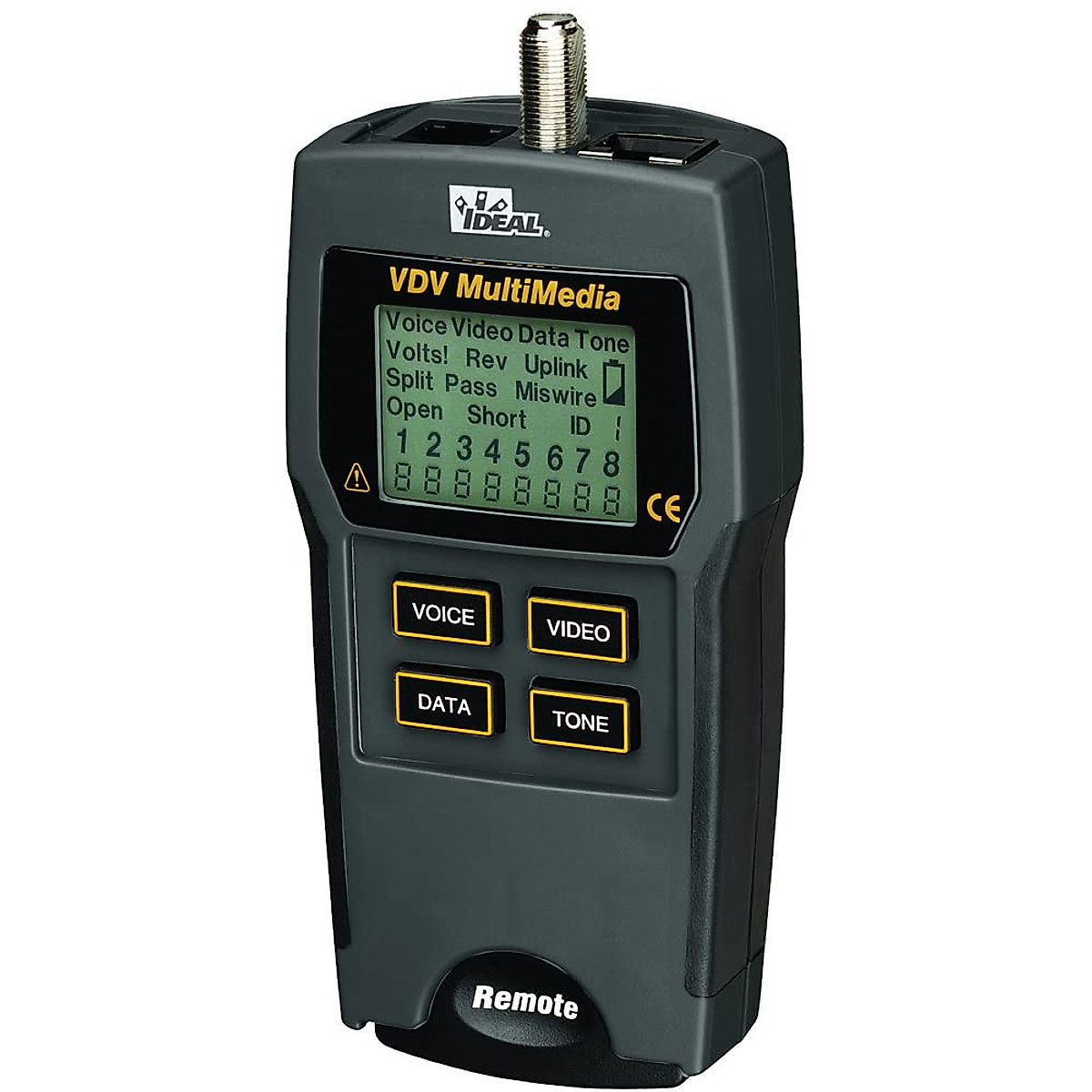 IDEAL INDUSTRIES INC. 33-856 VDV Multimedia Voice, Data and Video Cable Tester, Grey