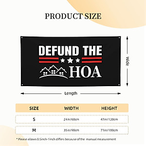 Defund The Hoa Party Banner Backdrop Banner For Holiday Sign Decorations Party Supplies