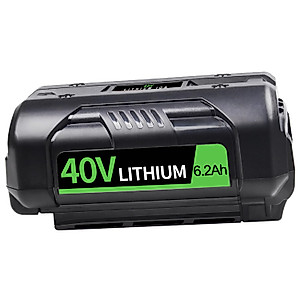FSKE 2Pack 6.2Ah 40V Battery Replacement for Ryobi 40V Battery OP4050 OP4040 OP40601, Compatible with All Ryobi 40V Cordless Power Tools