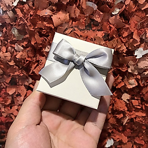 dnswez Silver Double Finger Ring, Statement Big Butterfly Open Adjustable Rings Silver Full CZ Flower Cocktail Rings Jewelry Gifts - Mothers Day Gifts (Light Gray, Adjustable)