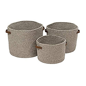Colonial Mills Monaco Basket, 14"x14"x10", Grey