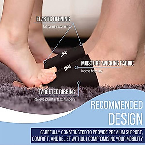 SB SOX Arch Support Sleeves for Plantar Fasciitis Relief (1 Pair) – Foot Compression Sleeves for Plantar Fasciitis and Arch Support for Everyday Use (Nude, Small)
