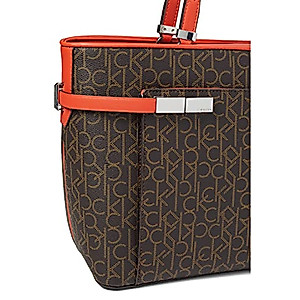 Calvin Klein Jade Tote Brown/Khaki/Spicy Orange One Size