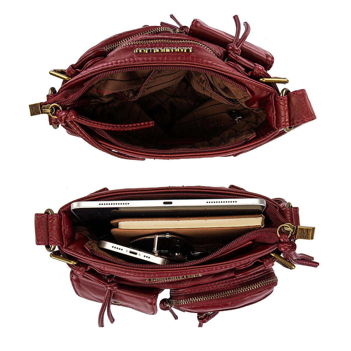 Montana West Crossbody Bags for Women Shoulder Purse and handbags Medium Multi Pocket Travel Bag,MWC-046BDY