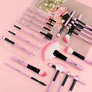Makeup Brushes, VANDER 32pcs Professional Soft Synthetic Kabuki Cosmetic Eyebrow Shadow Makeup Brush Set Kit