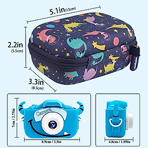 Leayjeen Kids Camera Case Compatible with Seckton/GKTZ/OZMI/HANGRUI/VATENIC/Langwolf and More Kid Toddler Digital Cameras Toys for Birthday Boys Girls Gifts (Case Only)…