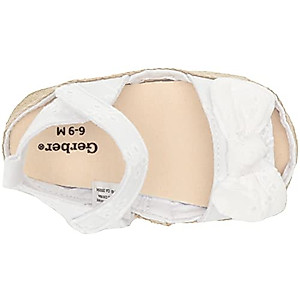Gerber baby girls Espadrille Sandal Crib Shoe, Eyelet, 3-6 Months Infant US