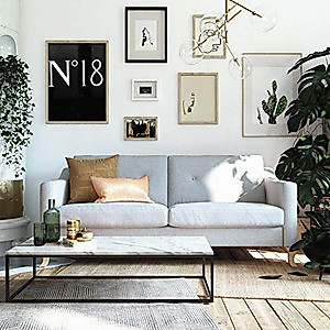 Mr. Kate Tess Sofa with Soft Pocket Coil Cushions, Small Space Living Room Furniture, Light Gray Linen