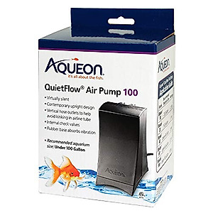 Aqueon QuietFlow Aquarium Air Pump 100, For Under 100 Gallon Tanks